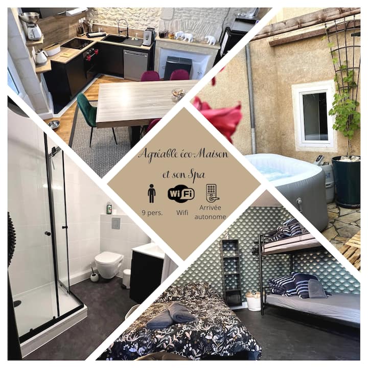 Agréable éCo-maison Et Son Spa - ibis budget Gare de Poitiers