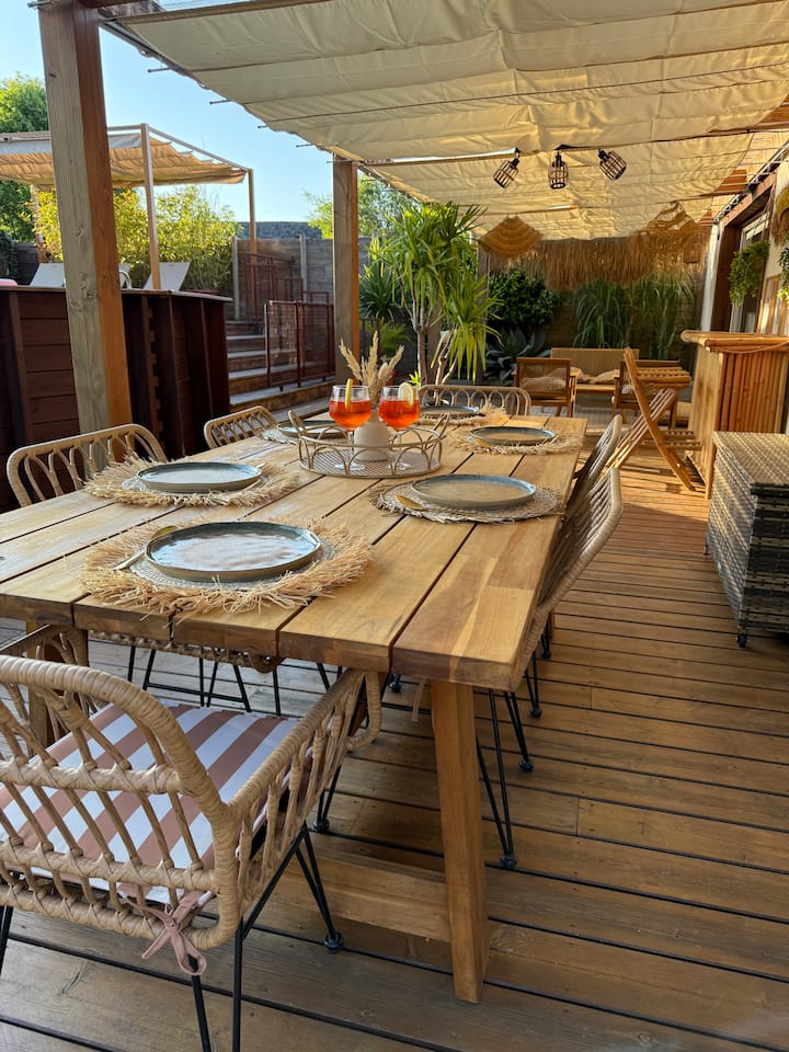 Maison Atypique Avec Piscine & Grande Terrasse - Lourdes