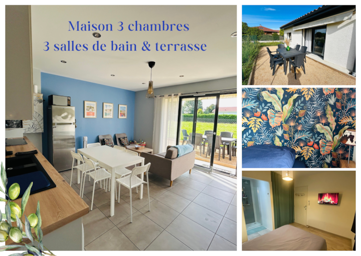 Chez M&s - Maison 3 Chambres Et 3 Salles De Bain - Beynost