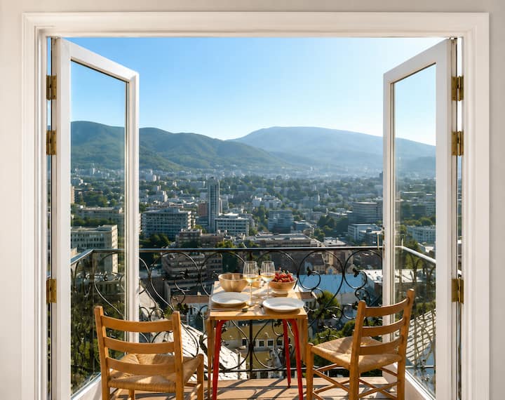Toppleilighet Med Balkong Og Panoramautsikt - Bergen
