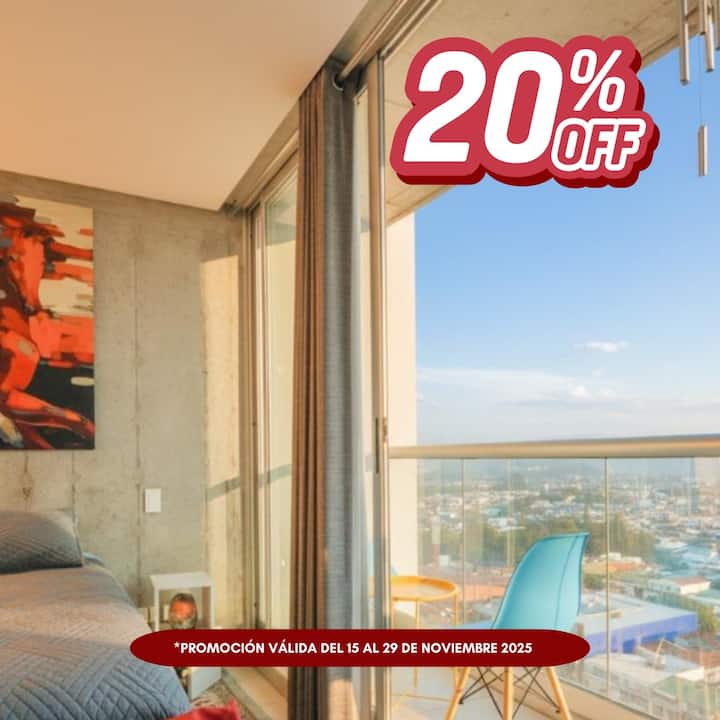 Loft Con Balcón Vista Panorámica Y Parqueo Privado - San José