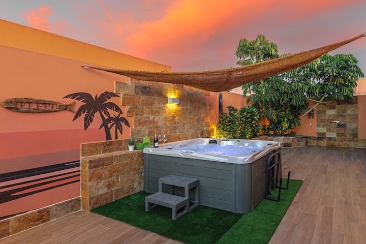 [Corralejo] Heated Jacuzzi And Barbecue - La Oliva