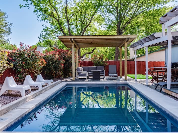 Heated Pool/spa/billiard Table/bbq/foosball/domain - オースティン, TX