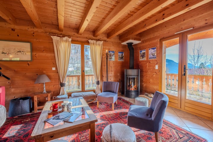 Chalet Creusaz - Lac Et Montagnes - 8/10 Pers - Bernex