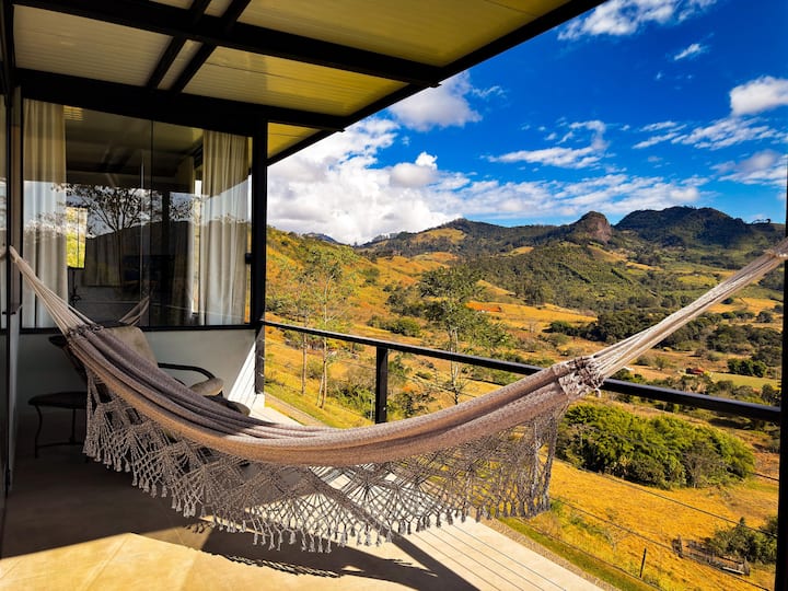 Chalé Mirante, Hidro, Vista Montanhas, Privativo - Brazil