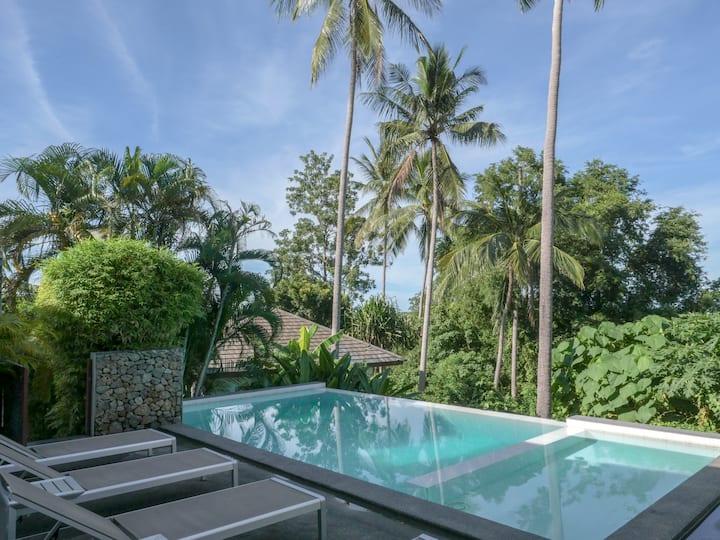 Villa Og, Piscine Privée, Vue Sur La  Jungle - Koh Samui