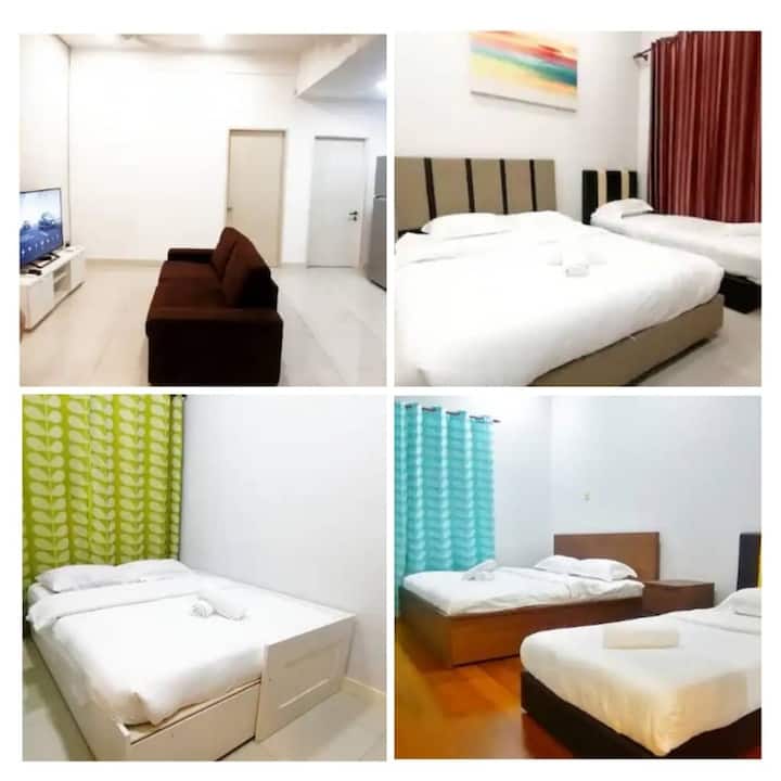 Imago Mall-3 Bedrooms (8+1 Pax) Free Parking - Kota Kinabalu
