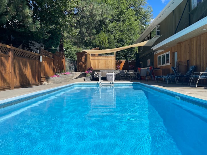 Bright Poolside Walkout Two Bedroom Basement Suite - Penticton