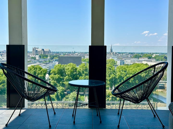 Appartement Standing Vue Panoramique Sur Nantes - 南特