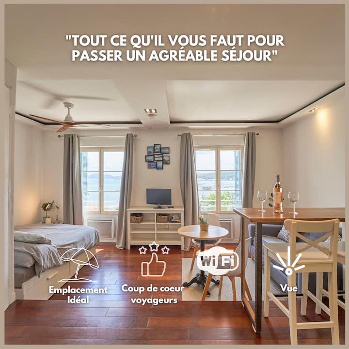 Séjour Rêvé à Tamaris – Studio Avec Vue Sur La Mer - La Seyne-sur-Mer