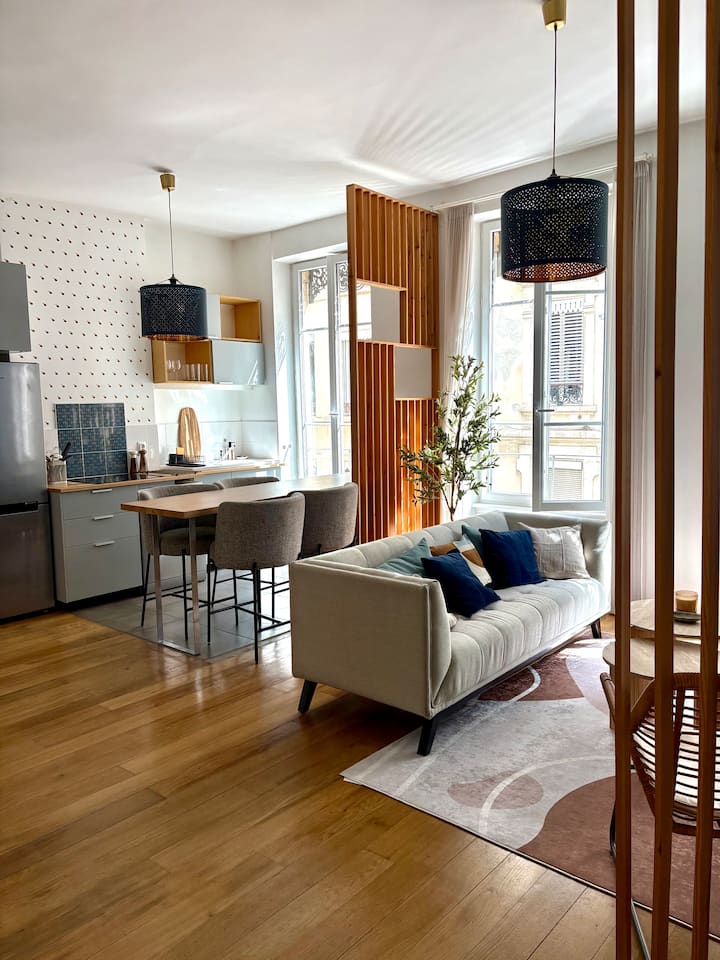 Duplex Cosy · Cœur De Lyon 6 · Métro Massena 2min - Lyon