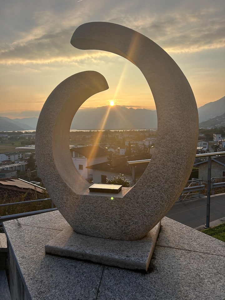 Moderno Bilocale Vista Lago Maggiore - Gordola