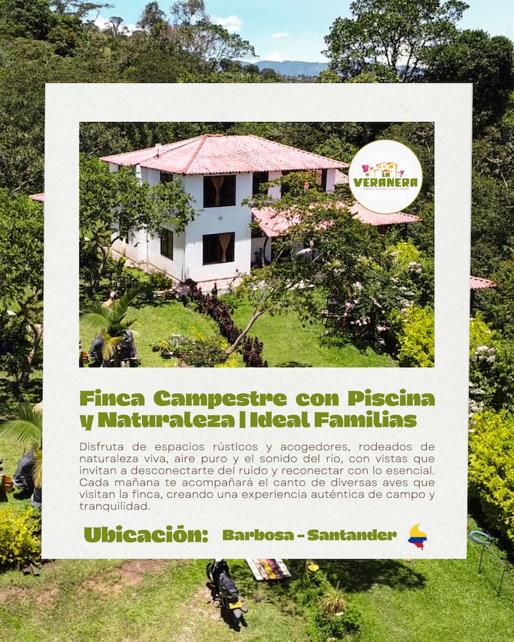 Finca Campestre Con Piscina | Barbosa - Barbosa