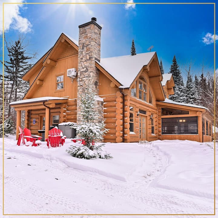 Spa & Sauna Privés Au Lac Fiddler- Chalet Familial - Saint-Sauveur