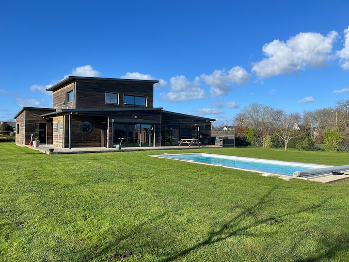 Maison Contemporaine Piscine Chauffée 9m X 4m - Loctudy