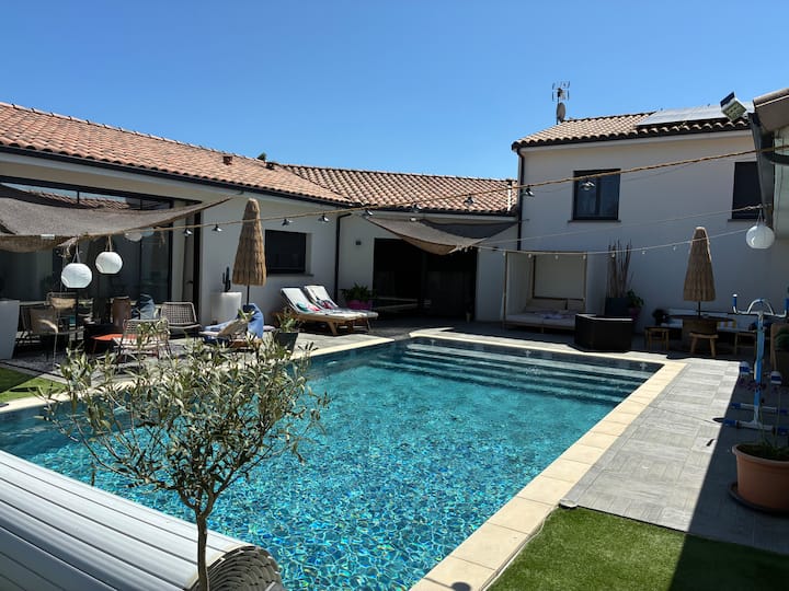 Villa Cosy Avec Piscine, Spa Et Studio + Tipi - Tarn