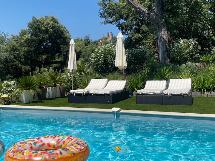 Maison Avec Piscine Vue Château - Grimaud