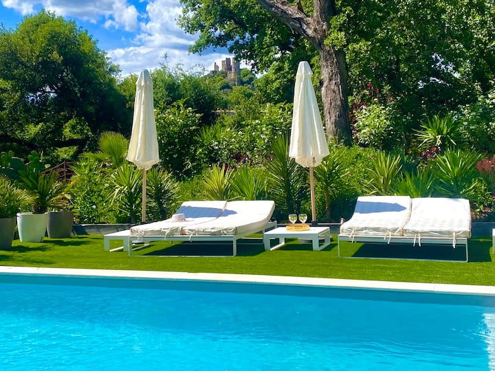 Maison Avec Piscine Vue Château - Grimaud