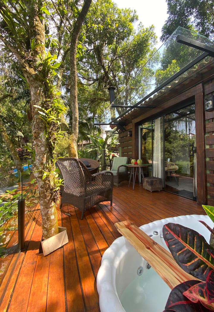 Chalé Com Hidro Romântico Perfeito Para Casais - Santo André