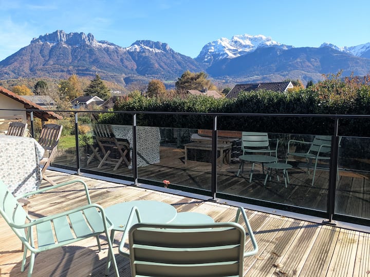 Maison Entre Lac Et Bourg, Belle Vue Montagne - Sévrier