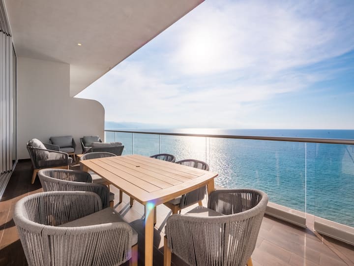 New Beachfront Ph 3bed/3 Bath Condo Harbor 14002 - Puerto Vallarta