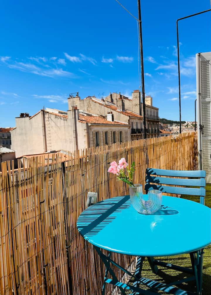 Chez L'authentique, T2 Cosy Balcon Proche Cours Ju - Marseille