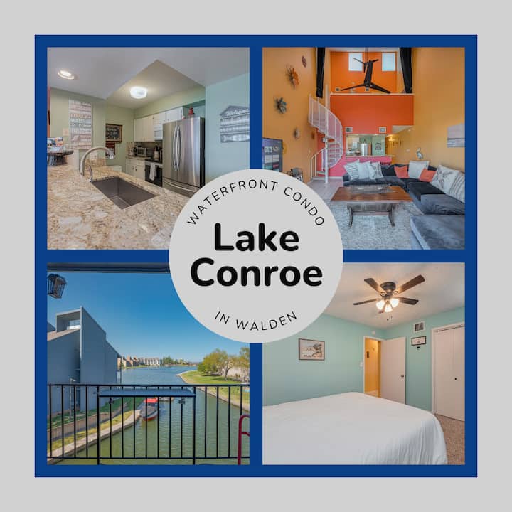 Lake Conroe Waterfront | Pool + Game Night Fun! - Conroe, TX