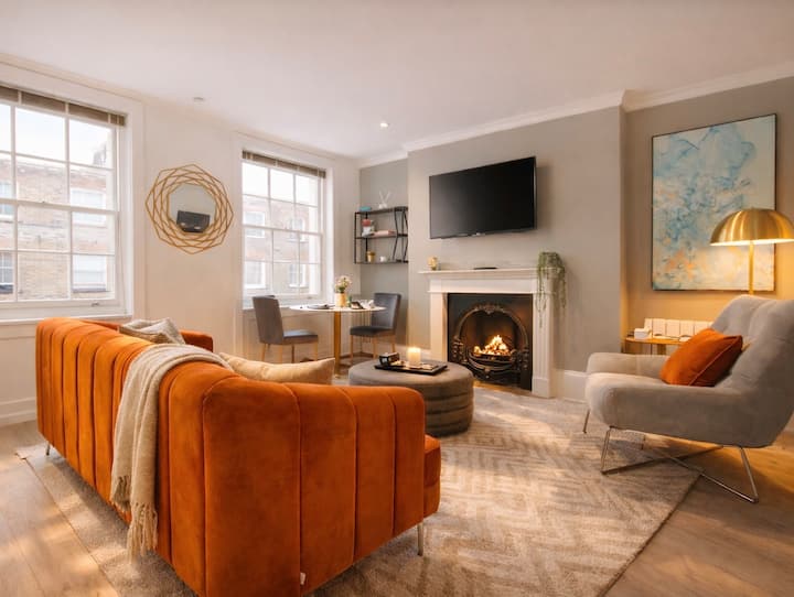 Elegant Designer Apartment By Baker St Station - 메릴본