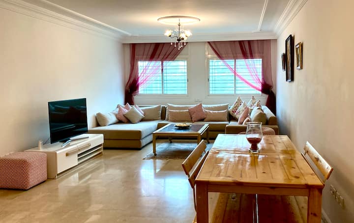 Hayriad : Charmant 3 Chambres . Wifi, Smart Tv - Rabat
