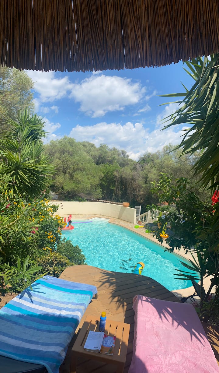 T2 Paisible Avec Piscine, à Bastelicaccia - Porticcio