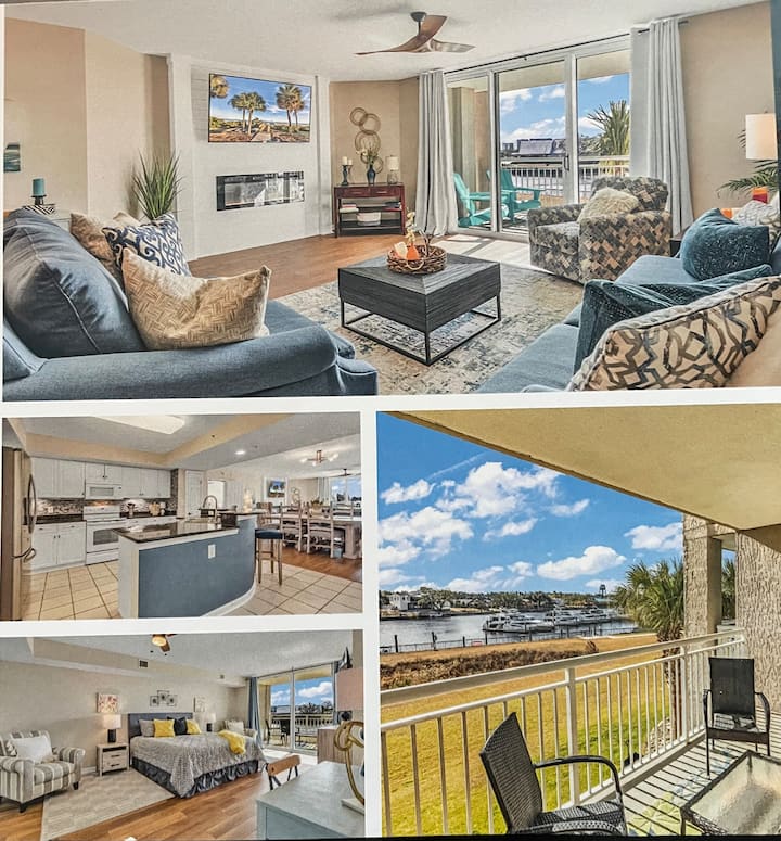 Yacht Club, Golf,  Updated Condo Fireplace - North Myrtle Beach, SC