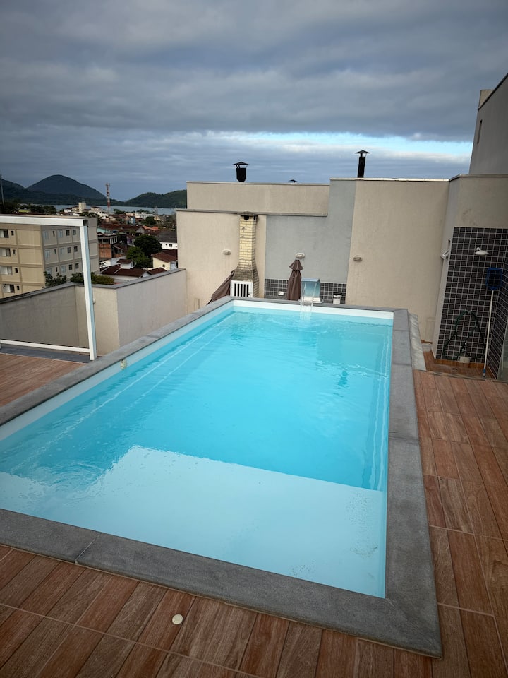 Cobertura Próxima A Praia C/ Vista P/ O Mar E Mata - Ubatuba