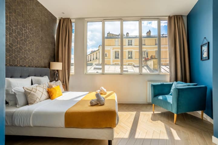 Sacré-coeur Modern 4bd With Sauna For 10 Guests! - Paris