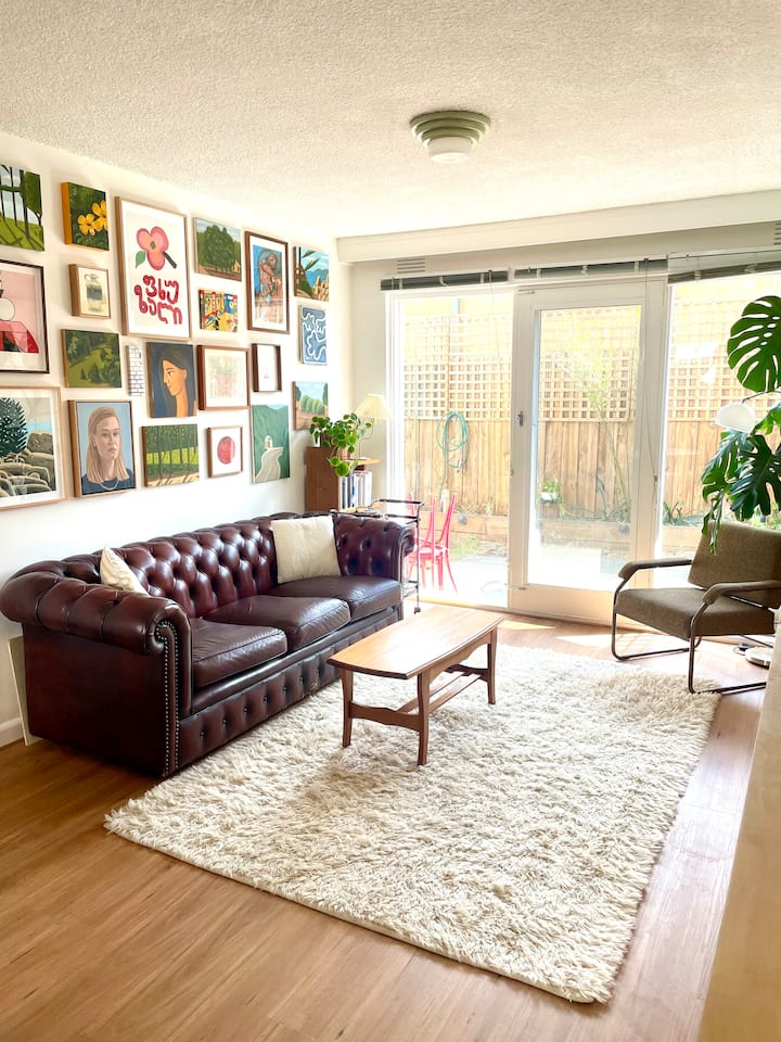 Sunny Apartment On The Park - Brunswick