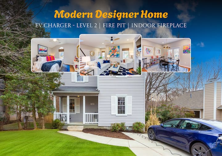 Stylish Graham Retreat | Garden View | Bbq Grill - Saxapahaw, NC