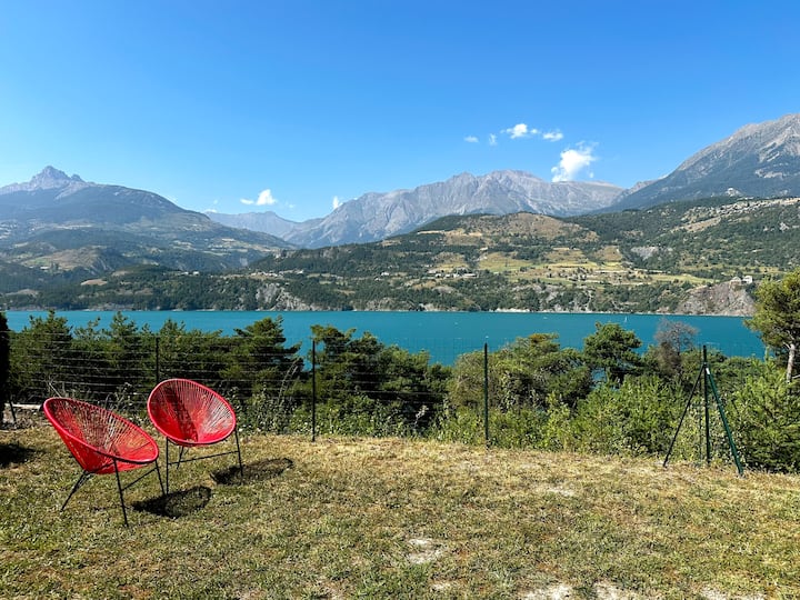 Jardin Avec Vue Lac Et Montagnes - Savines-le-Lac
