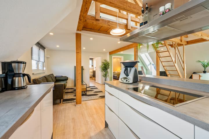 Sali Homes - Penthouse/terrasse/2bad/xl Badewanne - Weinsberg