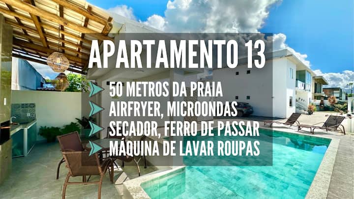 Apb13: 50m Da Praia, 2 Qts C/ar, Piscina - Bahia (estado)