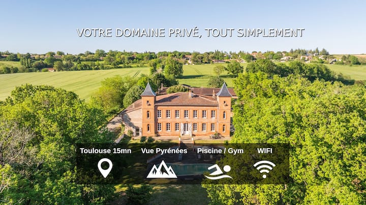 Château La Bordette 15mn Toulouse Vue Et Piscine - Labarthe-sur-Lèze