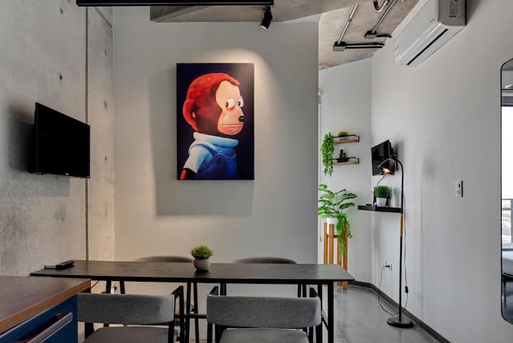 ¡Acogedor Y Céntrico Loft! - Cowork-gym - Coo1020a - Monterrey