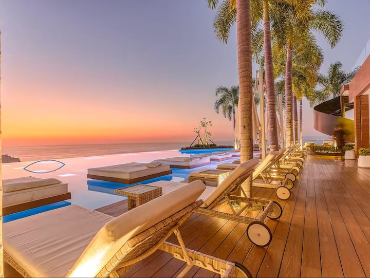 Condo Vue Océan Zr | 2 Cac+ Terrasse+ Piscine+ Gym - Conchas Chinas