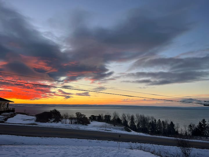 Chalet Boomerang - Vue Sur Fleuve St-laurent - Charlevoix