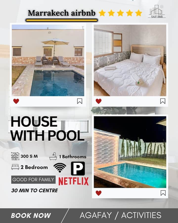 Stunning Home In Agafay| Pool 23 Min To Airport - Agafay