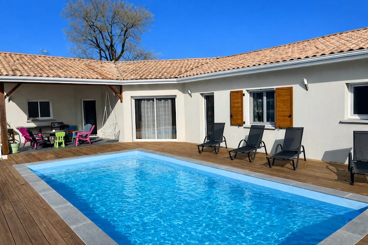 Villa, Piscine, Bassin Arcachon, Meublé Classé - Biganos