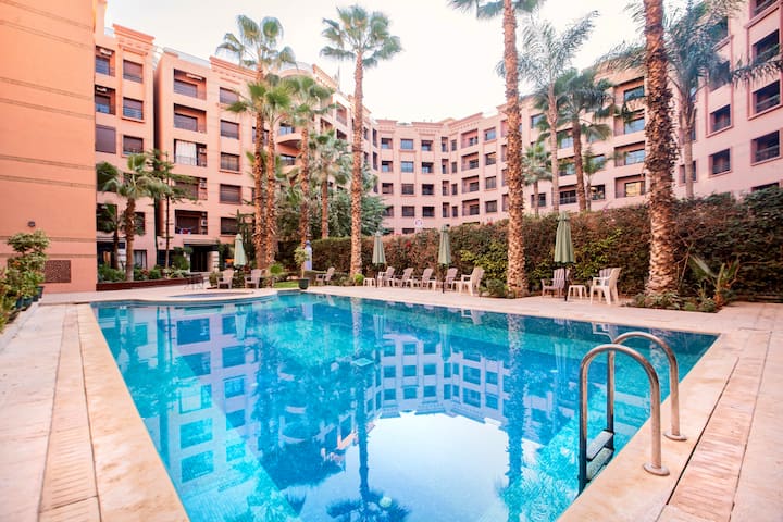 Appartement De Luxe Avec Piscine à Hivernage - Marrakech