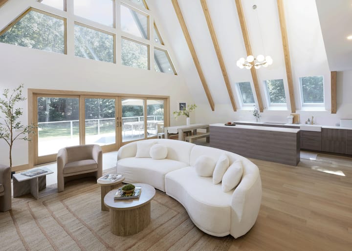 Lux 5br A-frame: Heated Pool, 10m To 2026 Us Open - Long Island