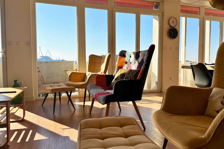 L'appart Du Quai - Vue Port - Centre Ville - Équihen-Plage