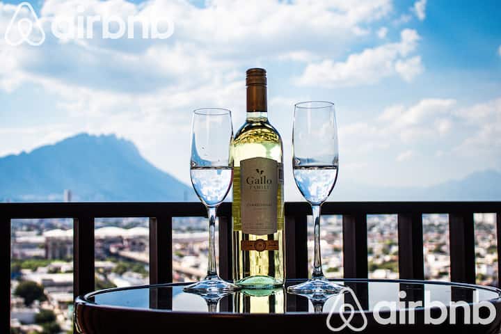 Apartment W/ Panoramic Balcony @Arenamty Fundidora - Monterrey