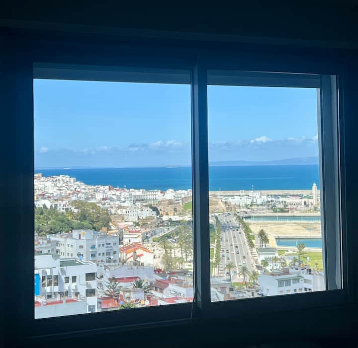 Escapade Bleue Au Centre-ville  Vue Sur Mer - Tangier