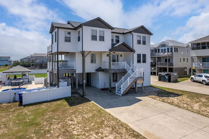 Pool+tiki Bar+short Beach Walk+ Pets | Sea-esta - Nags Head, NC